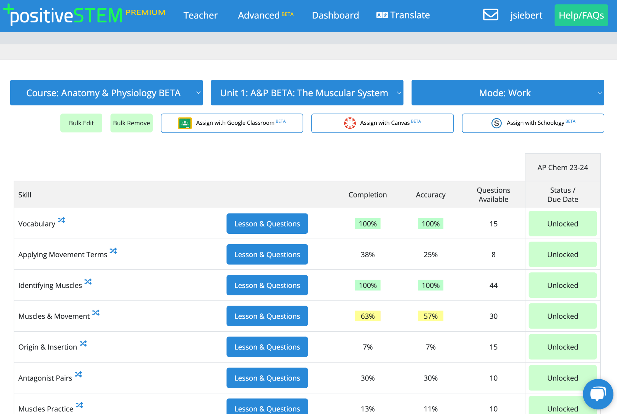 New Anatomy & Physiology Resource: Positive A&P Muscular System Review ...